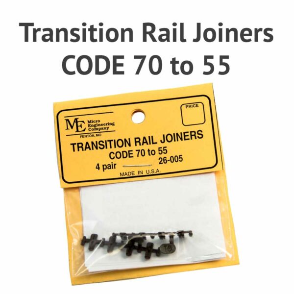 Transition Rail Joiners - Code 70 to