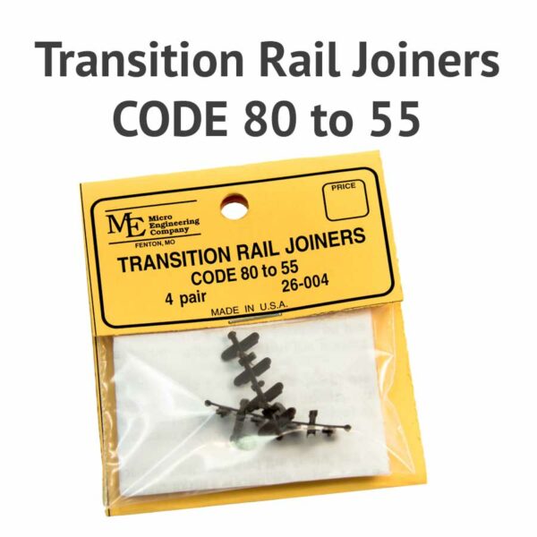 Transition Rail Joiners - Code 80 to