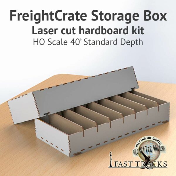 Freight Crate Rolling Stock Transport Box for HO scale 40' Equipment ...