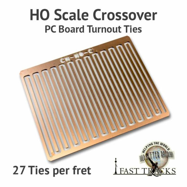 CopperHead HO Scale PC Board Crossover Ties - 1/16"