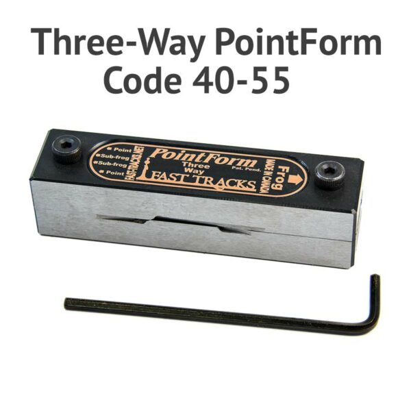 #6 Three Way PointForm Filing Jig for Code 40 & 55 Rail