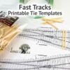 HO Scale, #5 Turnout - Printable Track Template