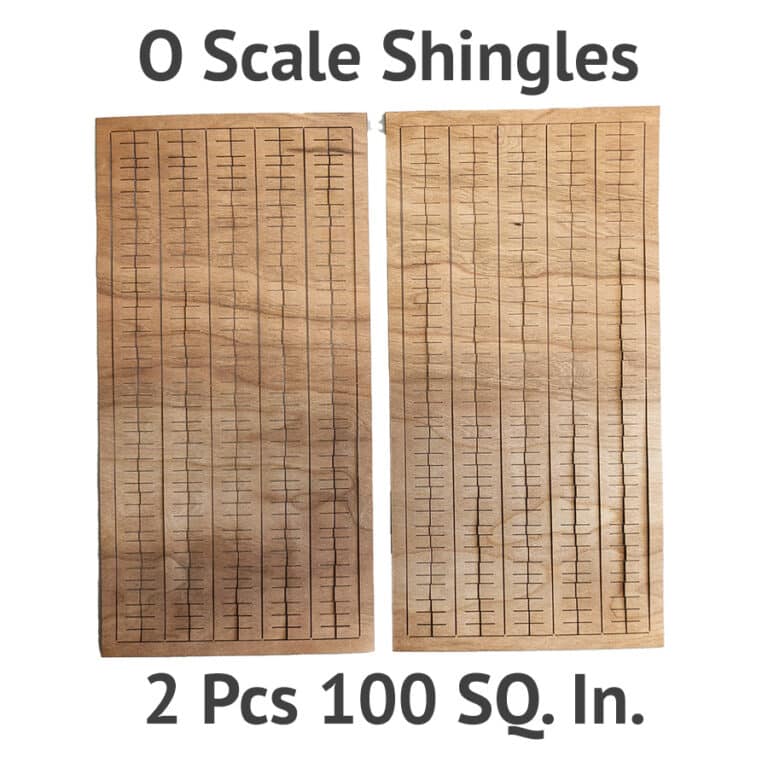 Laser Cut O Scale Shingles