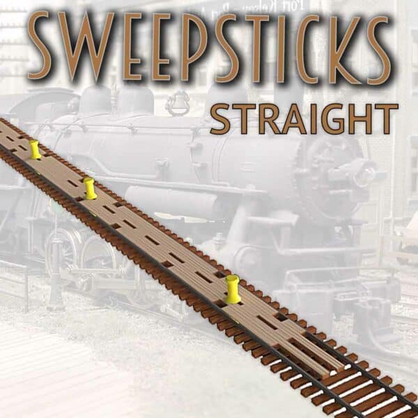 HO Scale 10" long straight SweepSticks